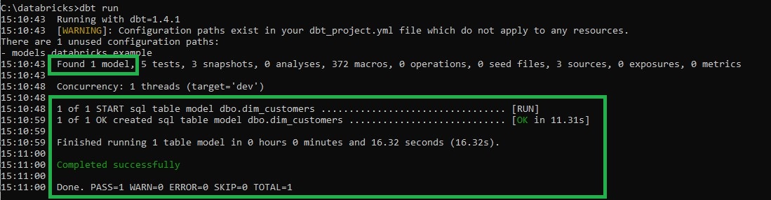 Introduction dbt Azure Databricks